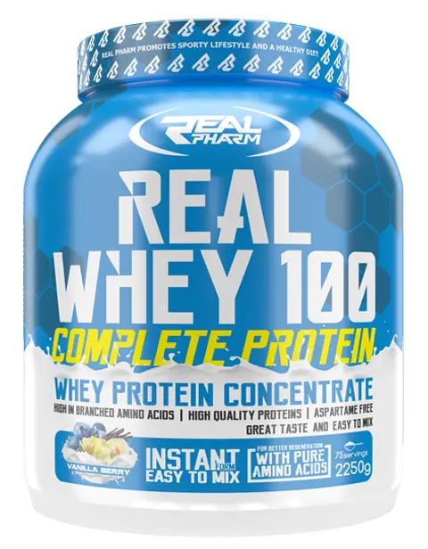 Real Pharm Real Whey 100 - 2250g Białko Serwatkowe , Suplementy dla ...