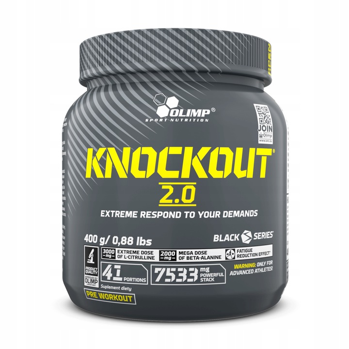 OLIMP KNOCKOUT 400g PRE WORKOUT , SUPLEMENTY DLA SPORTOWCÓW, SUPLEMENTY ...