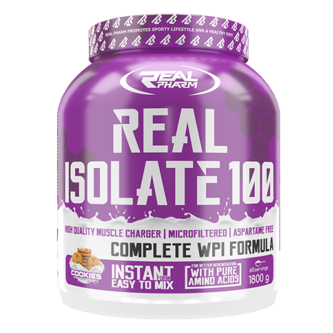 Real Pharm REAL ISOLATE 1800G WPI BIAŁKO WHEY , SUPLEMENTY DLA ...