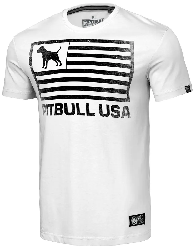 Pit Bull T-Shirt Koszulka USA Gsm White , T-shirt MMA, Koszulki, Odzież ...