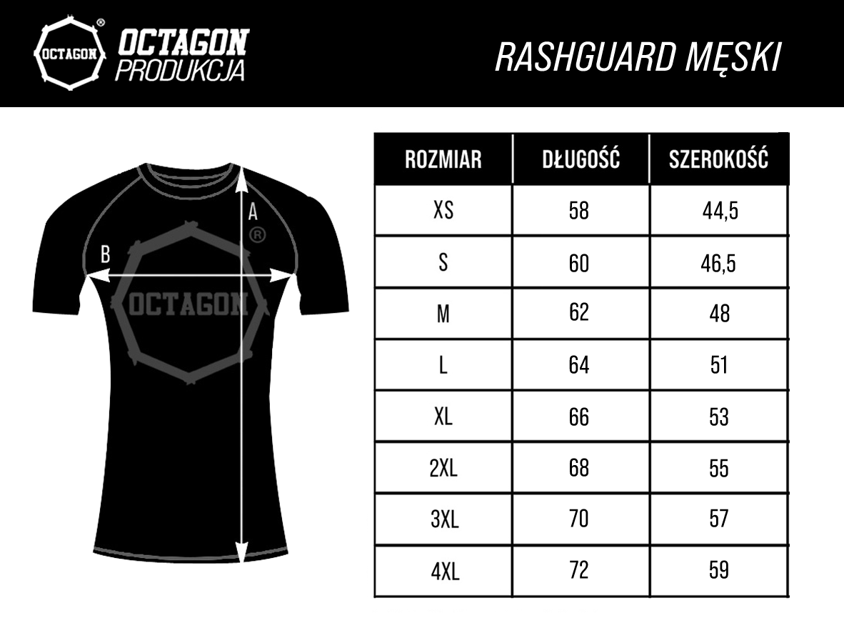Octagon Rashguard Krótki Rękaw PREMIUM SLAVIC , Rashguardy Krótkie ...